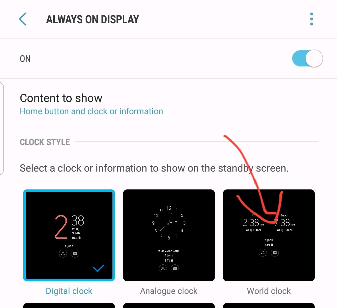 Lockscreen 'Home' Time - Samsung Members
