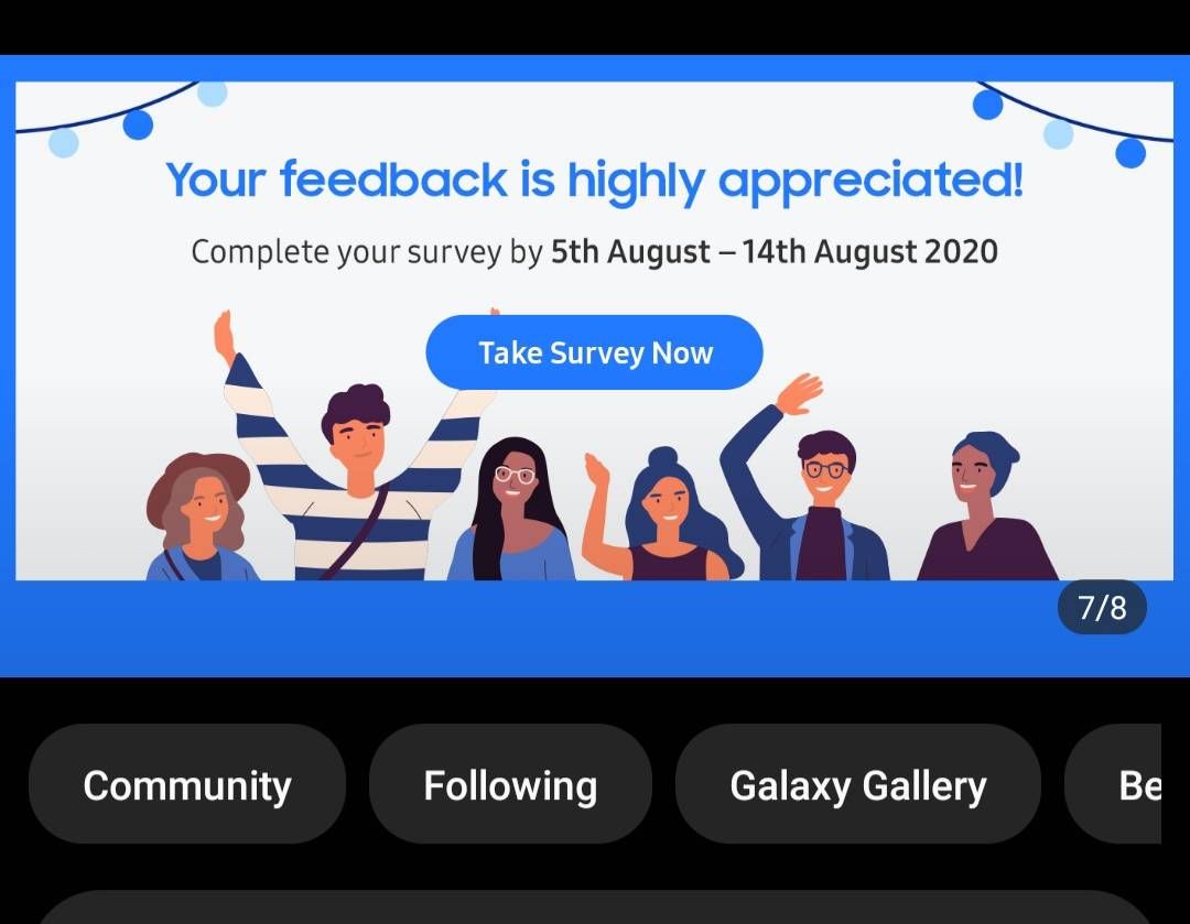 Share your experiences with this survey - Samsung Members
