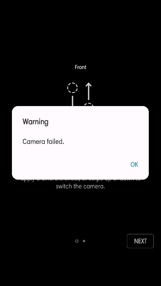 Warning "Camera Failed" how to fix? - Samsung Members