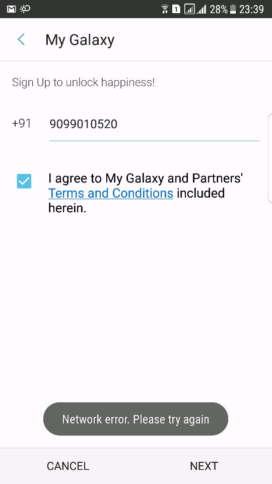 Unable Login in my Galaxy - Samsung Members