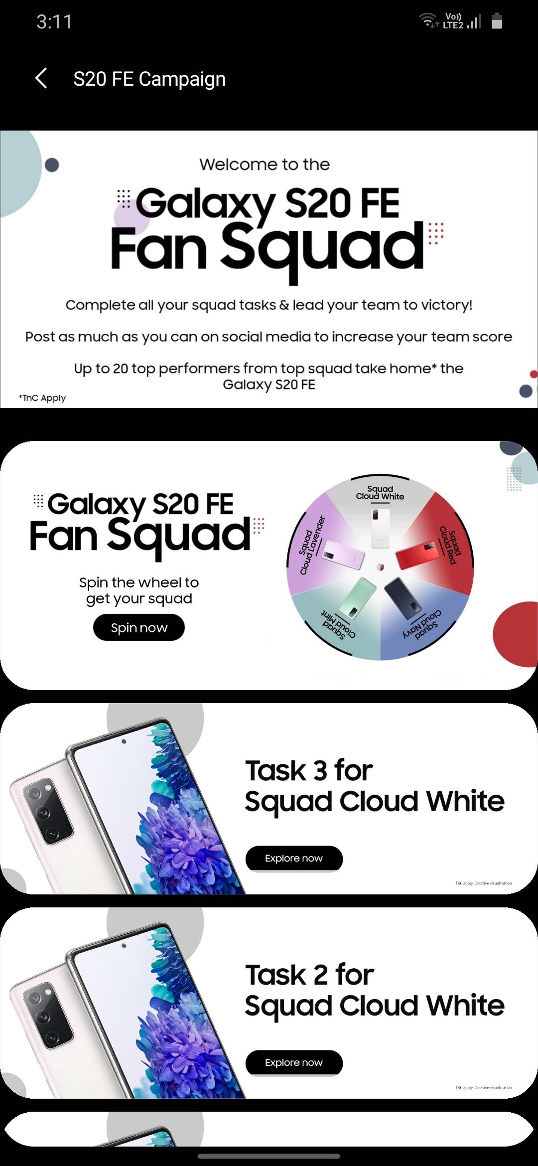 S20 FE Fan Squad - Cloud White - Page 2 - Samsung Members