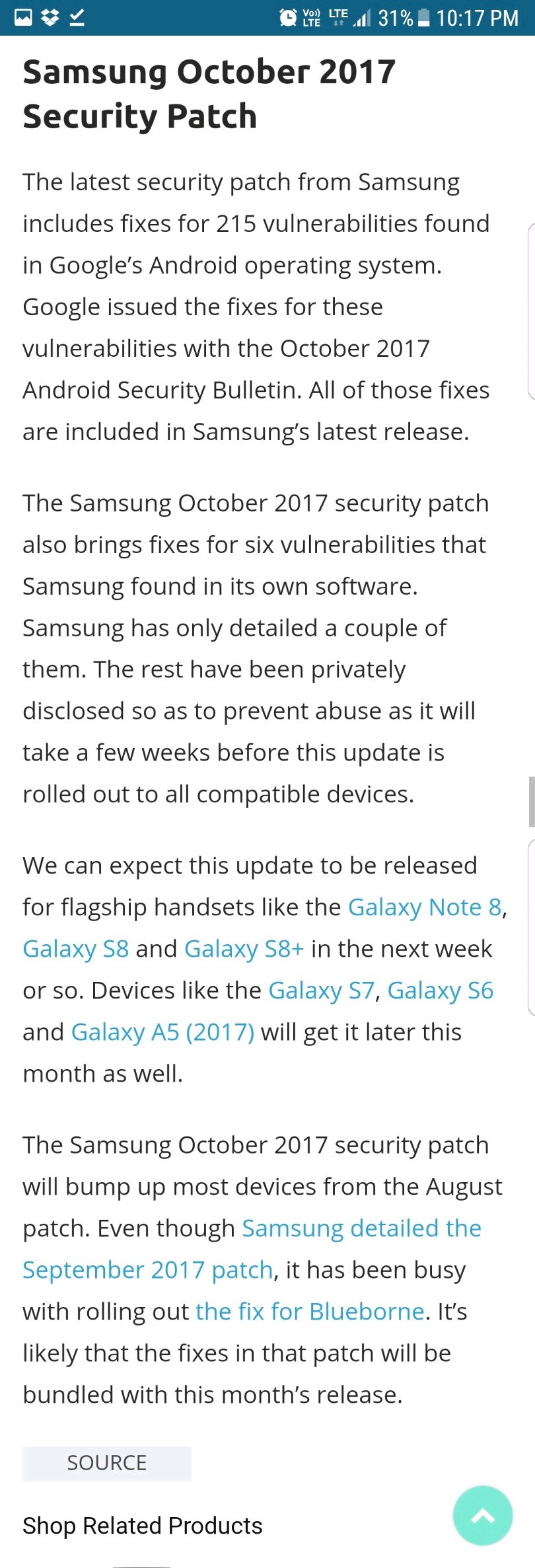 security update - Samsung Members