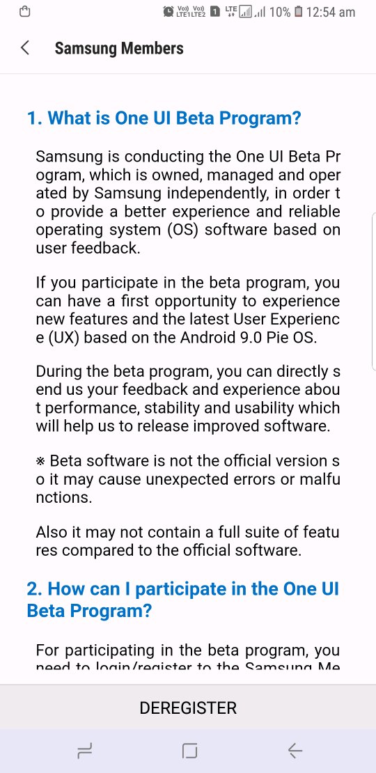 one ui beta program - Samsung Members