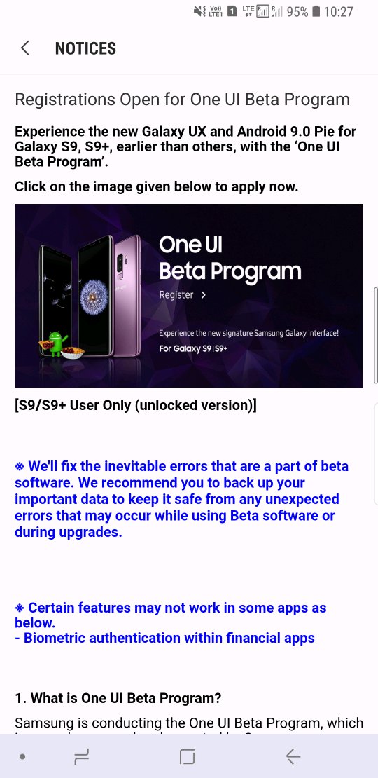 One Ui beta program - Samsung Members