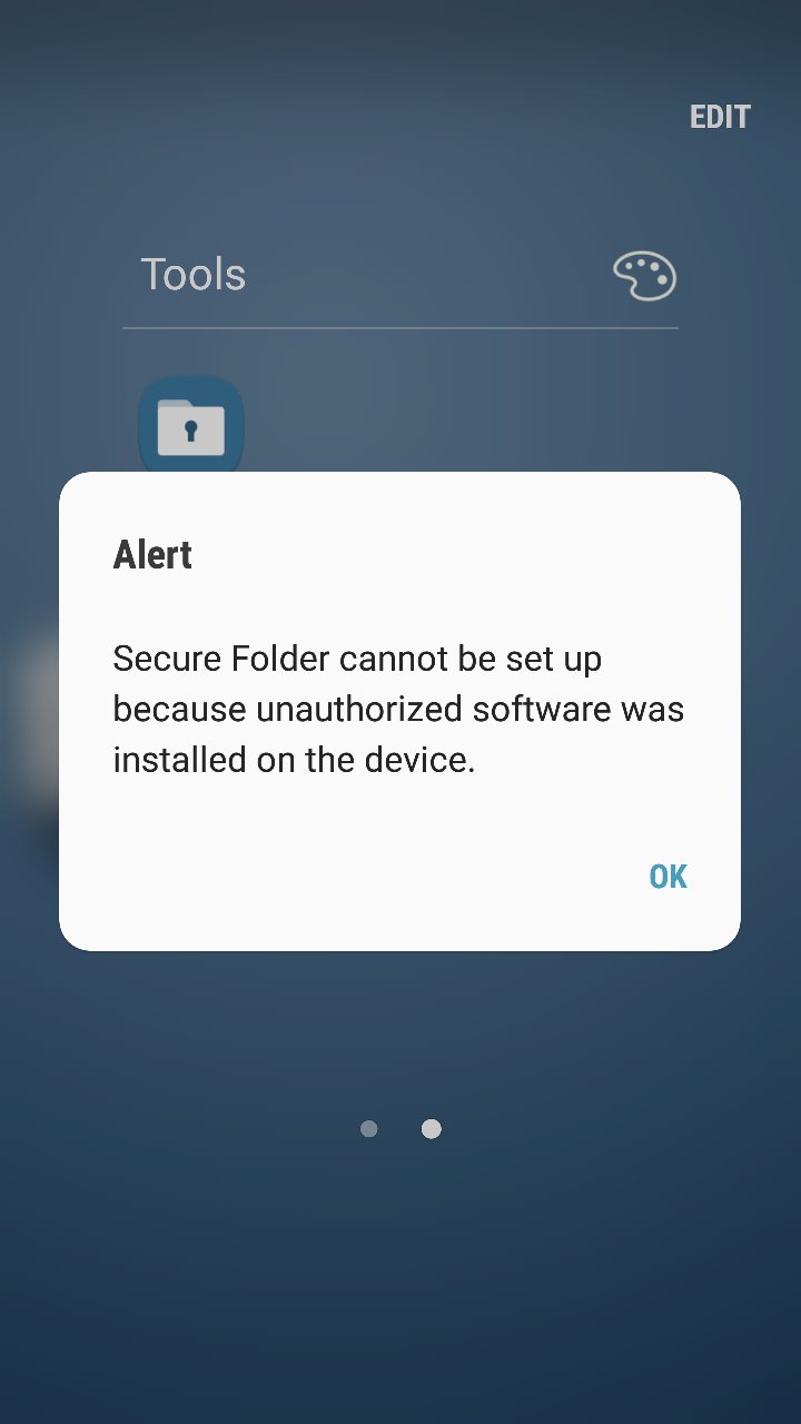 Secure Folder Error - Samsung Members