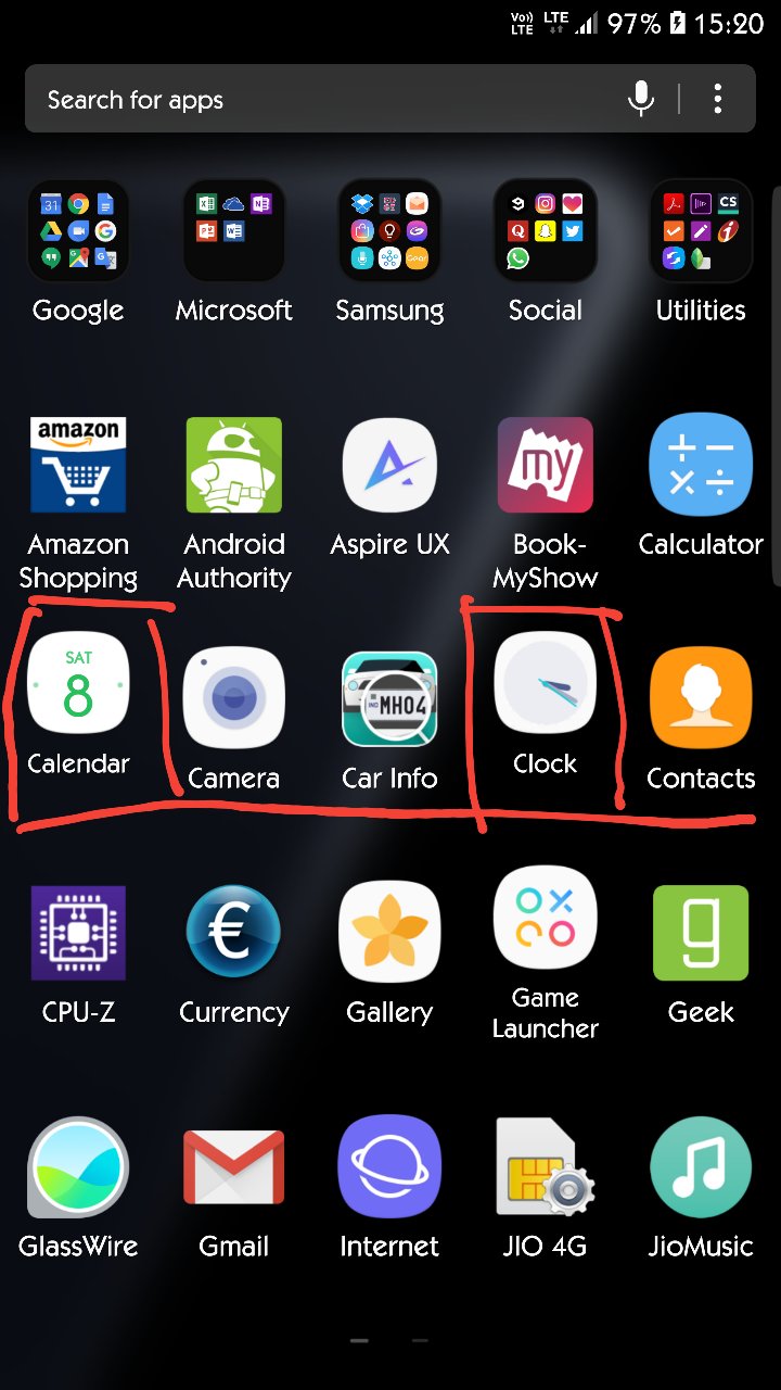 Misaligned Icons - Samsung Members