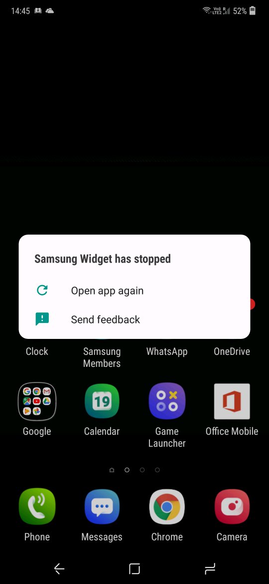 Samsung widgets stopped working - Samsung Members