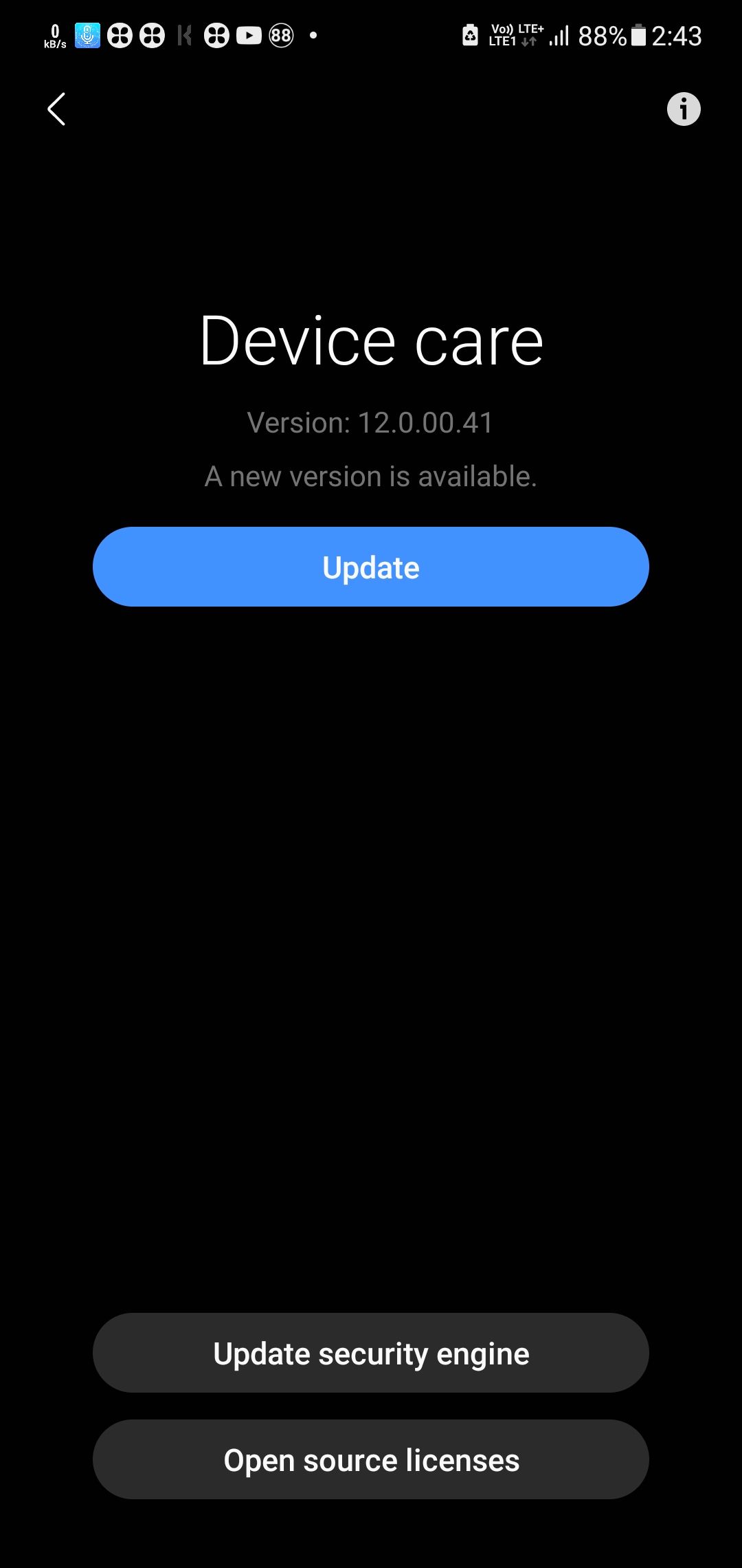 Update Device Care - Samsung Members