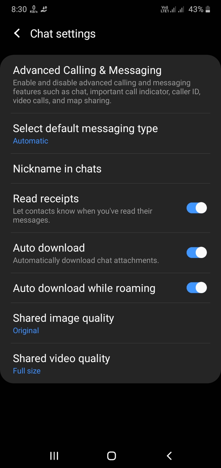Advanced messaging &RCS messaging - Samsung Members