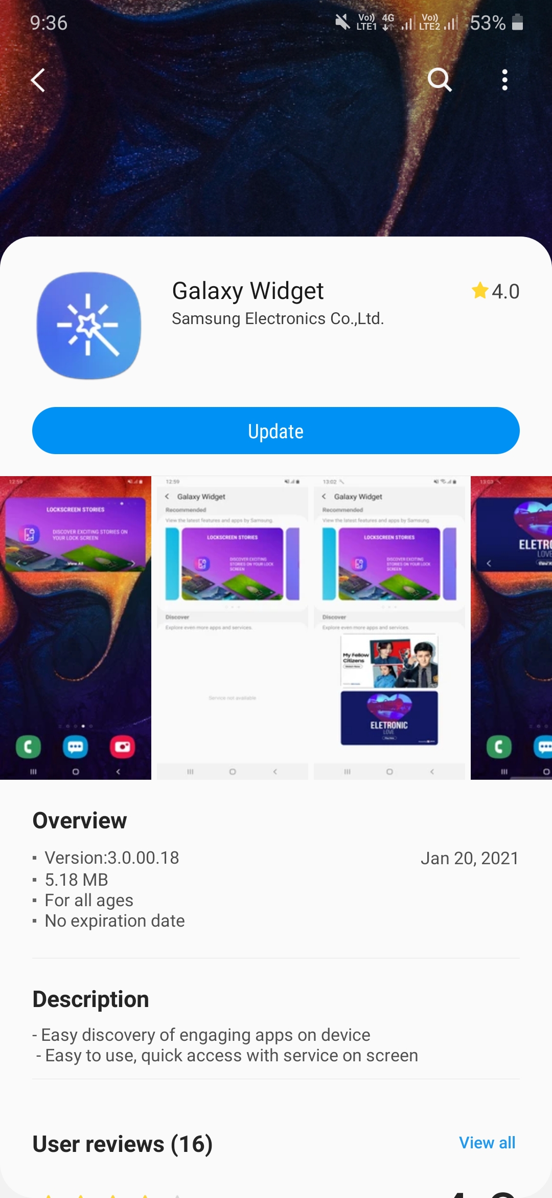 Galaxy widget got new update - Samsung Members