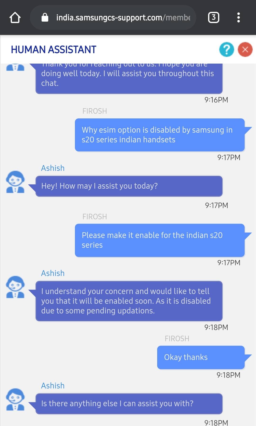 Esim Activation in India on Samsung S20 series - Page 2 - Samsung Members