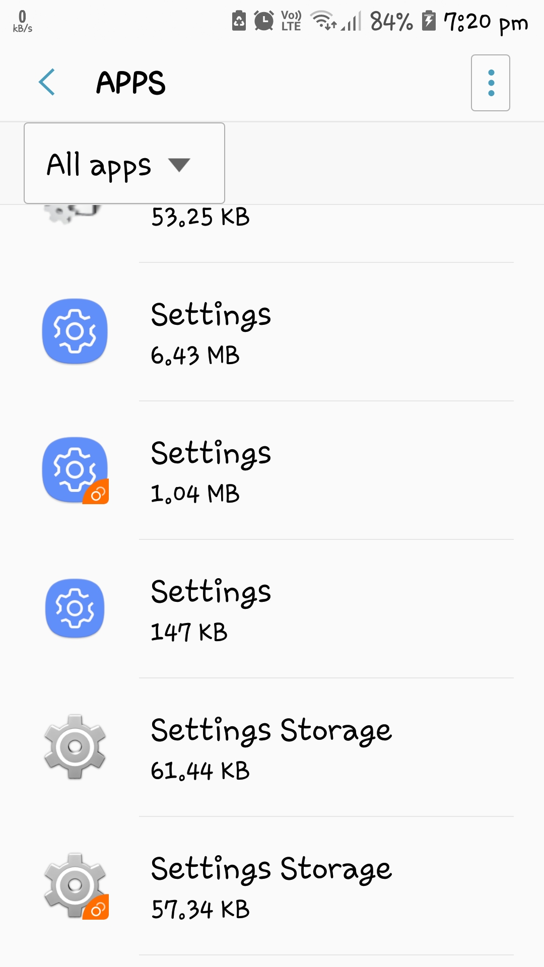 Two settings app installed on phone. - Samsung Members