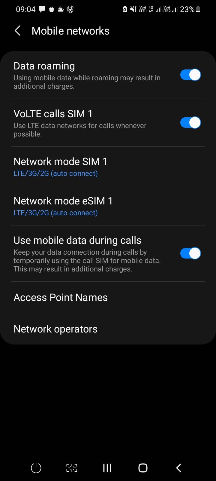 Missing VoLTE calls option in s20+ after recent up... - Samsung Members