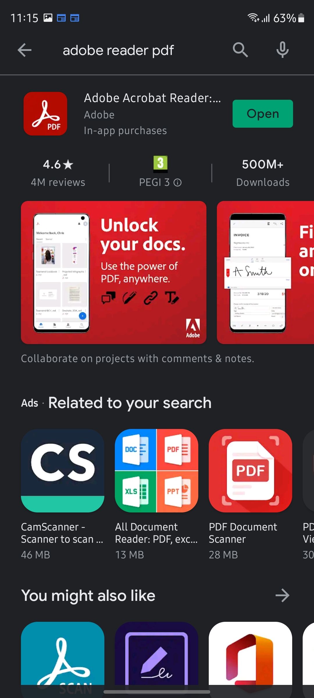 Pdf reader - Samsung Members