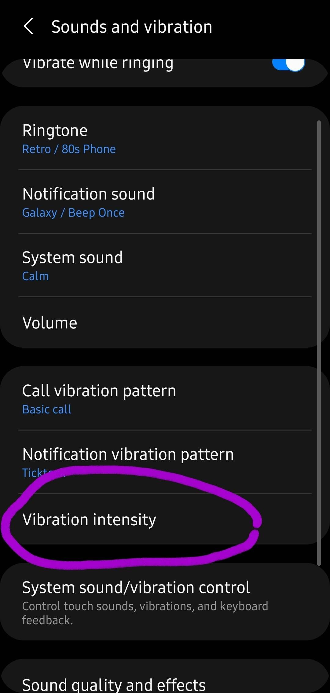 A52 5G vibration intensity - Samsung Members