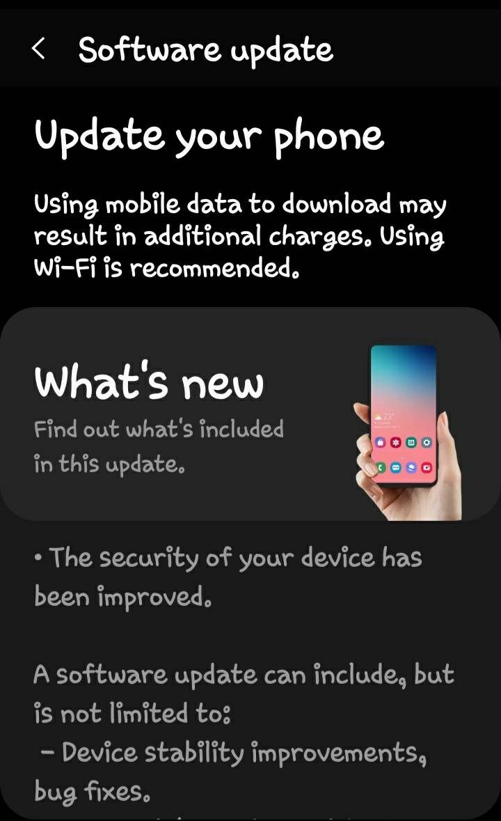 Security update. - Samsung Members