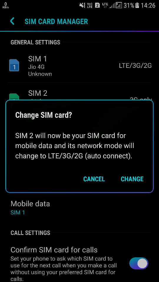switching mobile data - Samsung Members
