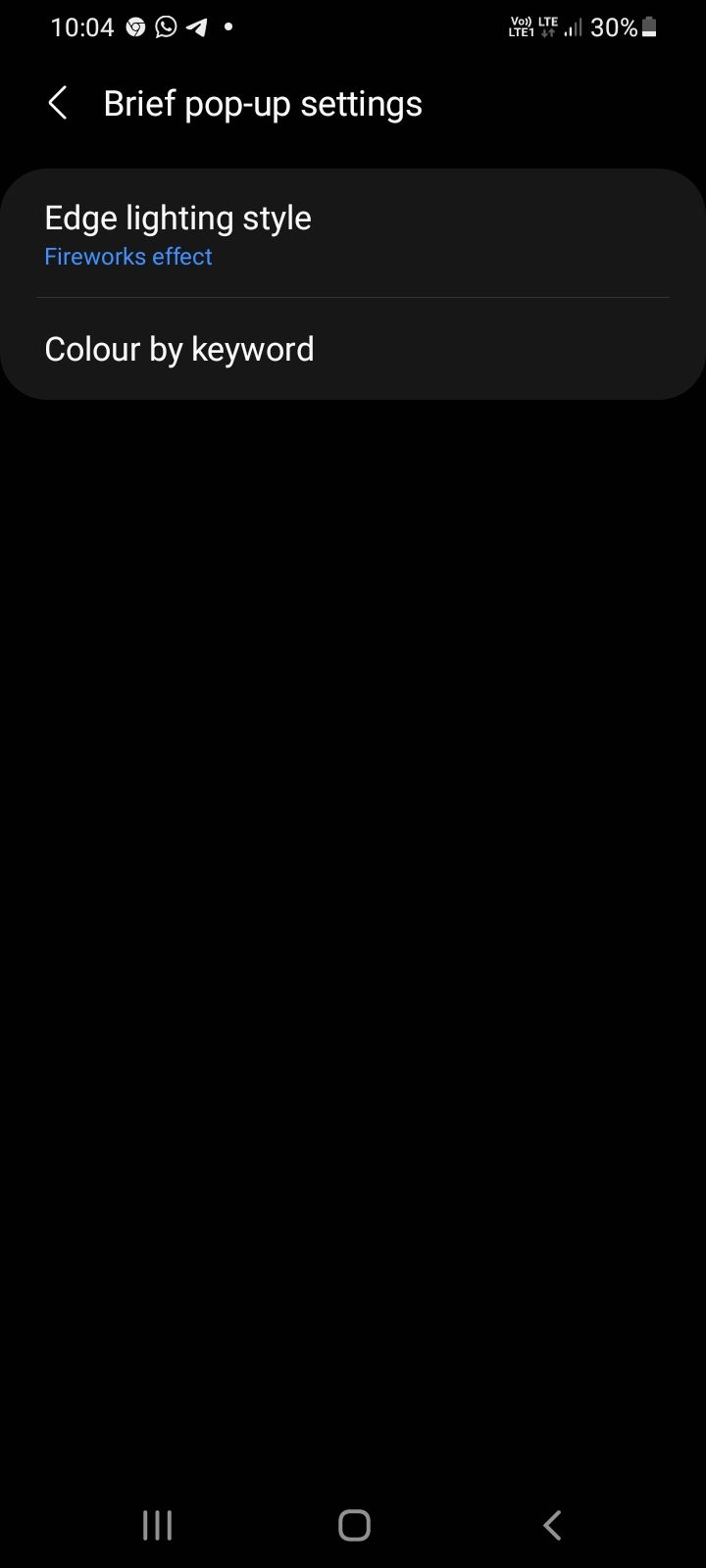 Edge lighting or brief pop up on idle lock screen - Samsung Members