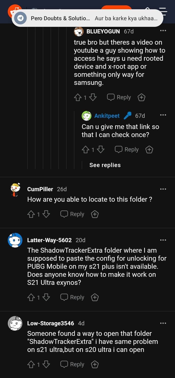 ZERO ACCESS TO SHADOW TRACKER FOLDER (PUBG/BGMI) O... - Samsung Members