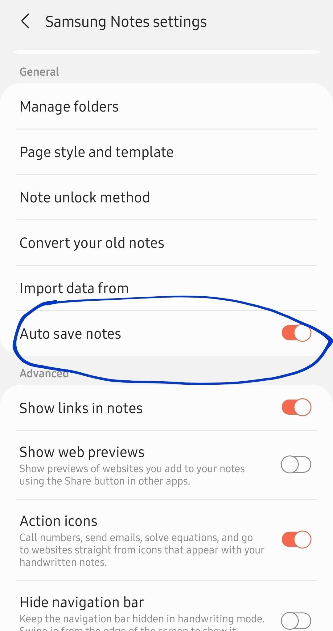 Solved: How to turn off Auto Save option in samsung notes ... - Samsung ...