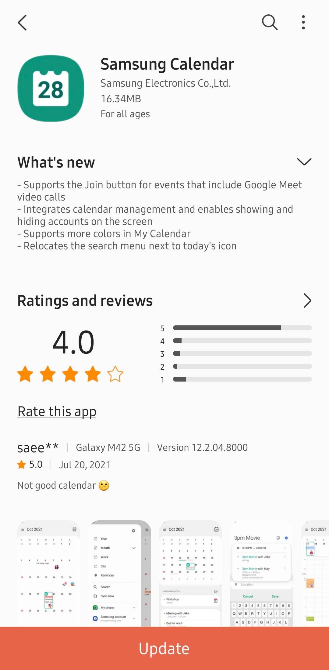 Samsung Calendar update available (N10+) - Samsung Members