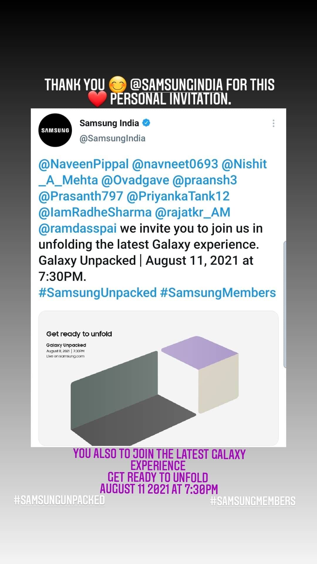 🥳 Samsung Personal Invitation 🥳 - Samsung Members
