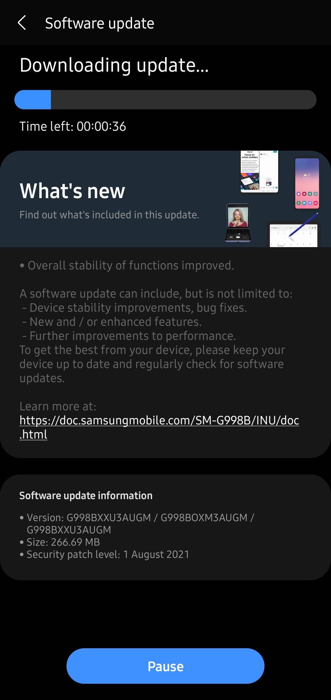 S21 ULTRA August Security Patch - Samsung Members
