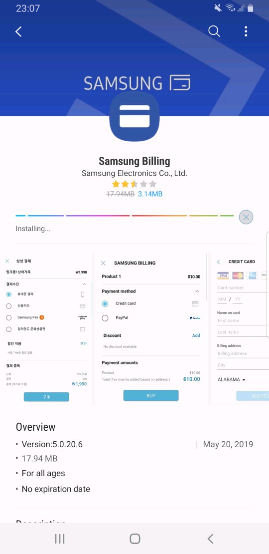 Samsung billing Apps keep showing installing but d... - Samsung Members