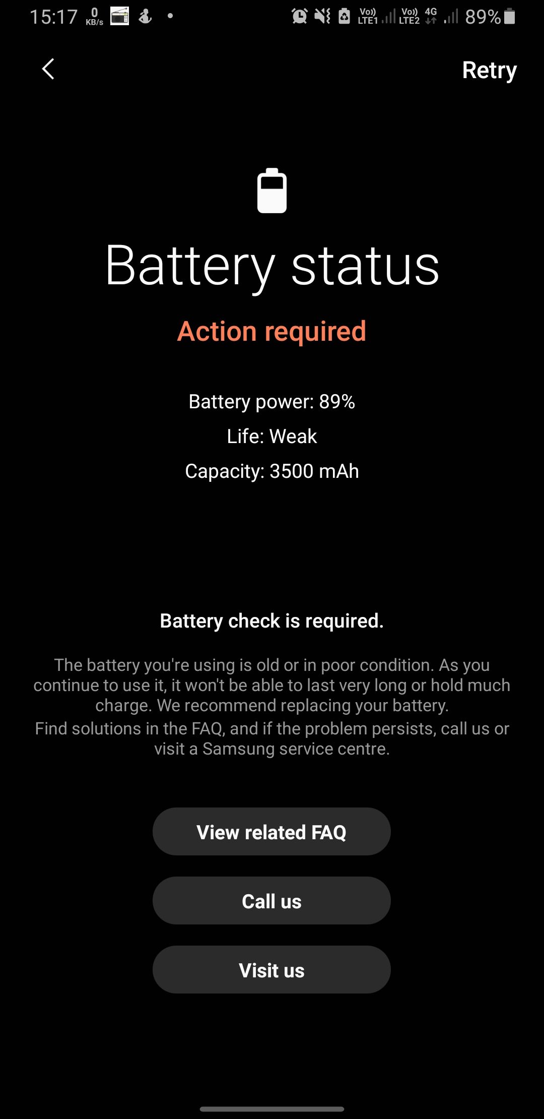 Samsung member app battery status - Samsung Members
