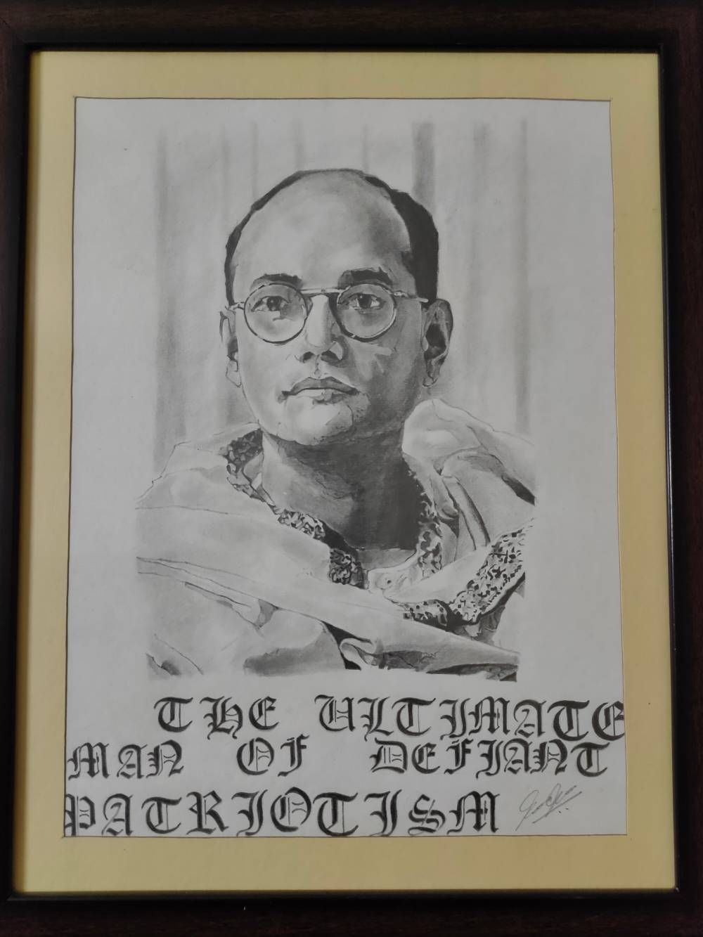 Portrait of 'My Hero' -- Netaji Subhas Chandra Bos... - Samsung Members