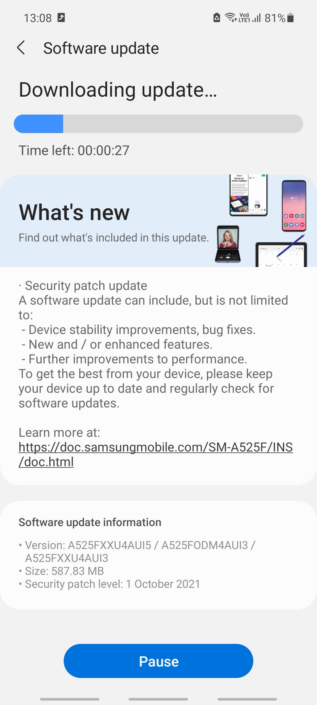Galaxy A52 October Security Patch Update - Samsung Members