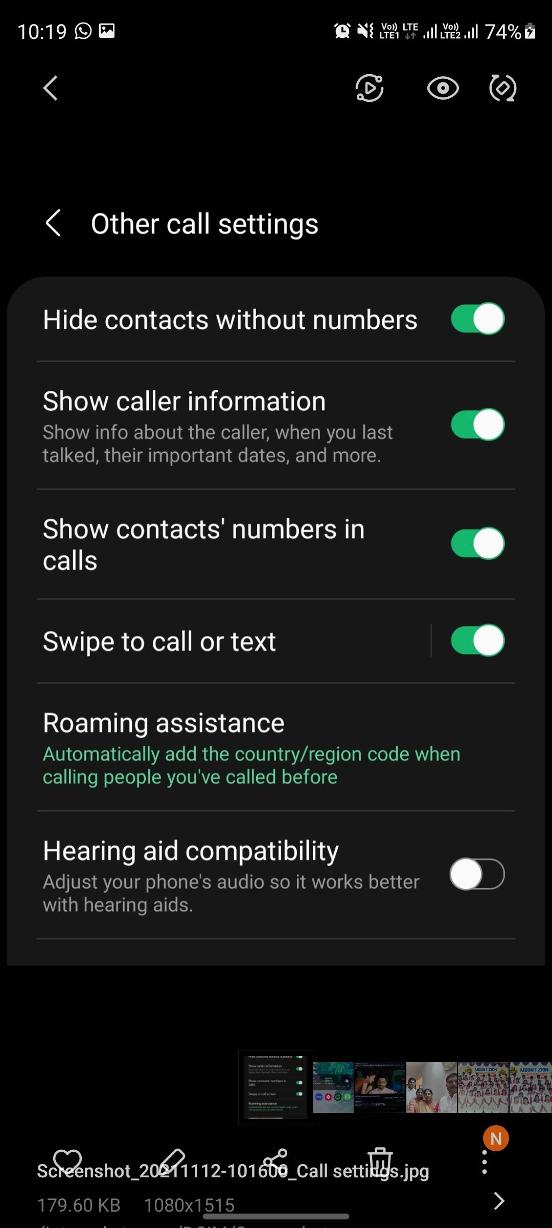 Call logs - Samsung Members