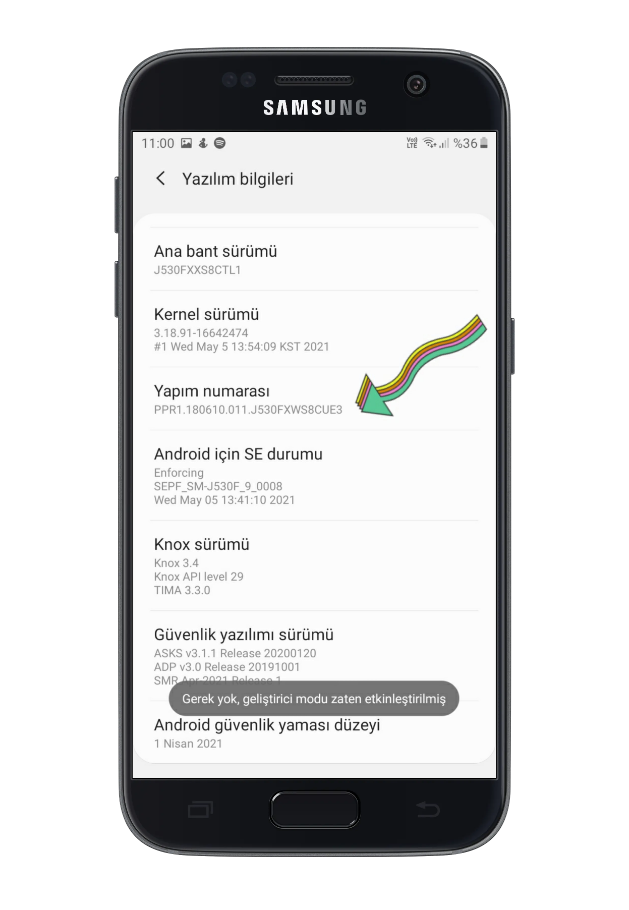 Samsung Telefon/Tabletinizde Geliştirici Seçenekle... - Samsung Members