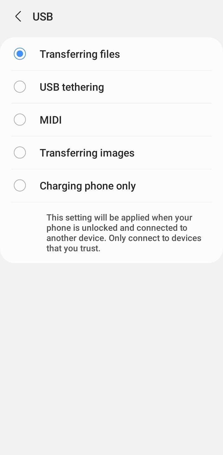 Usb unrecognized problem in A30 nodel - Samsung Members