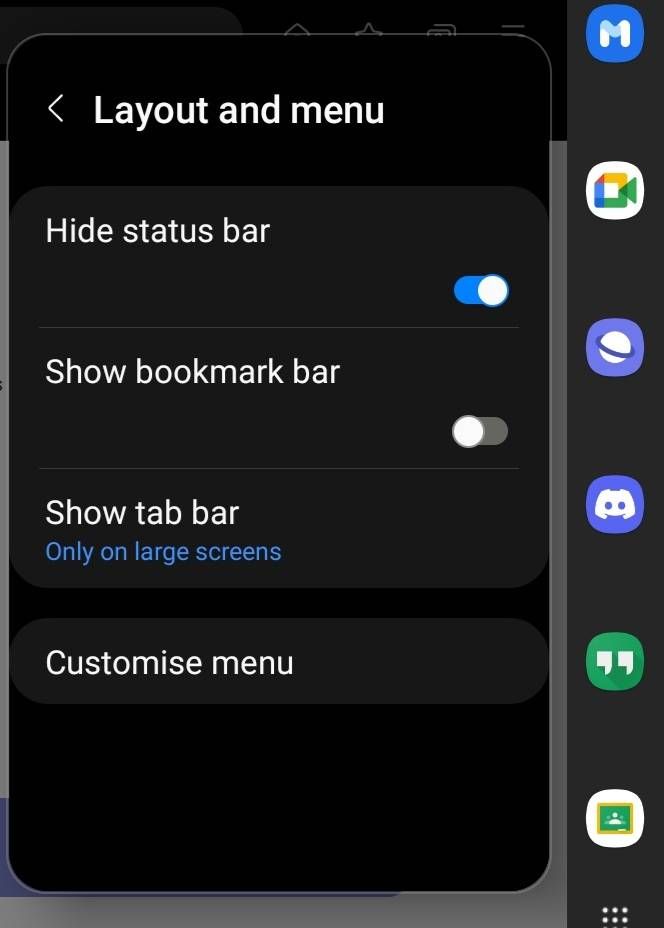 Solved: How can I use bottom toolbar in Samsung internet? - Samsung Members