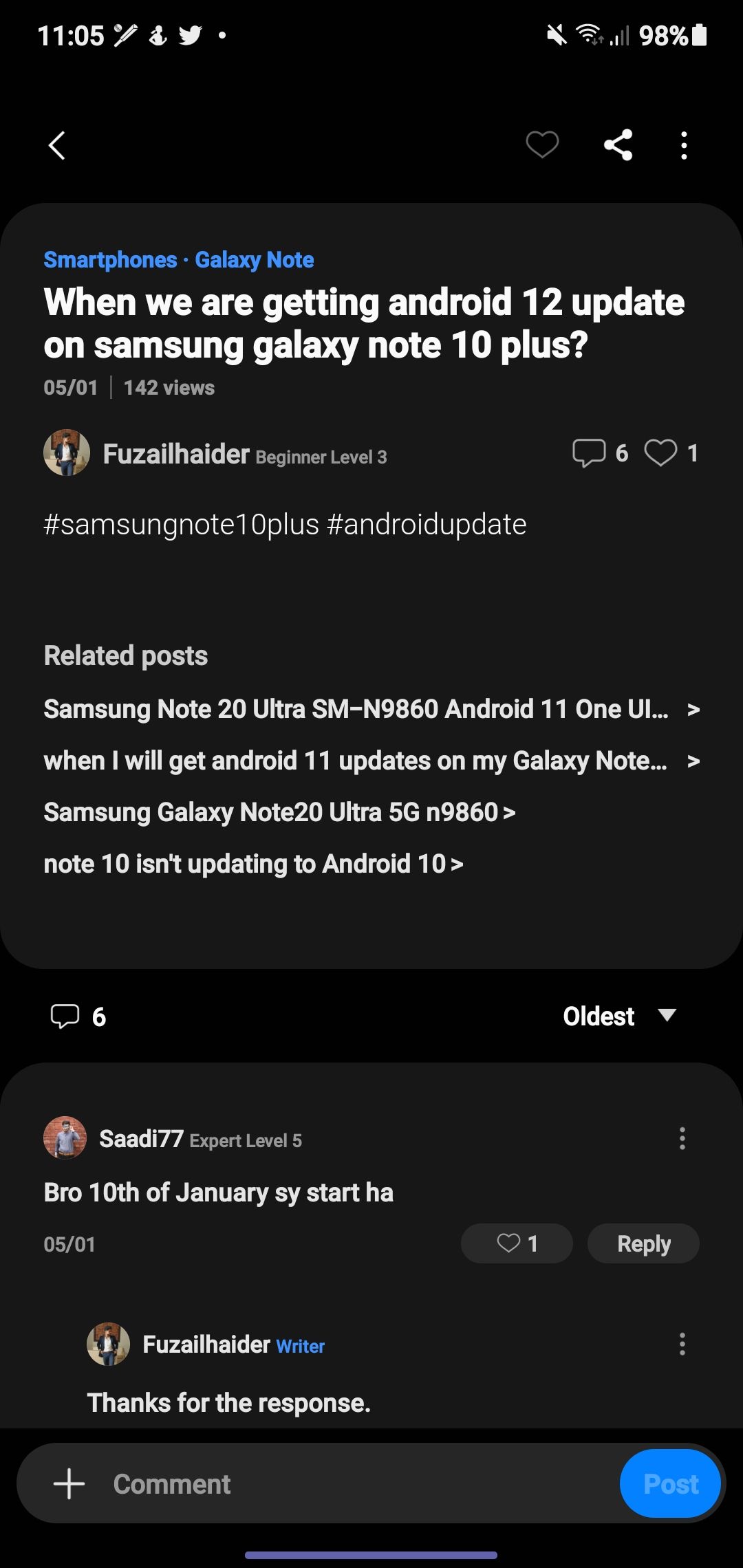 One ui 4 android 12 for note 10+ - Samsung Members