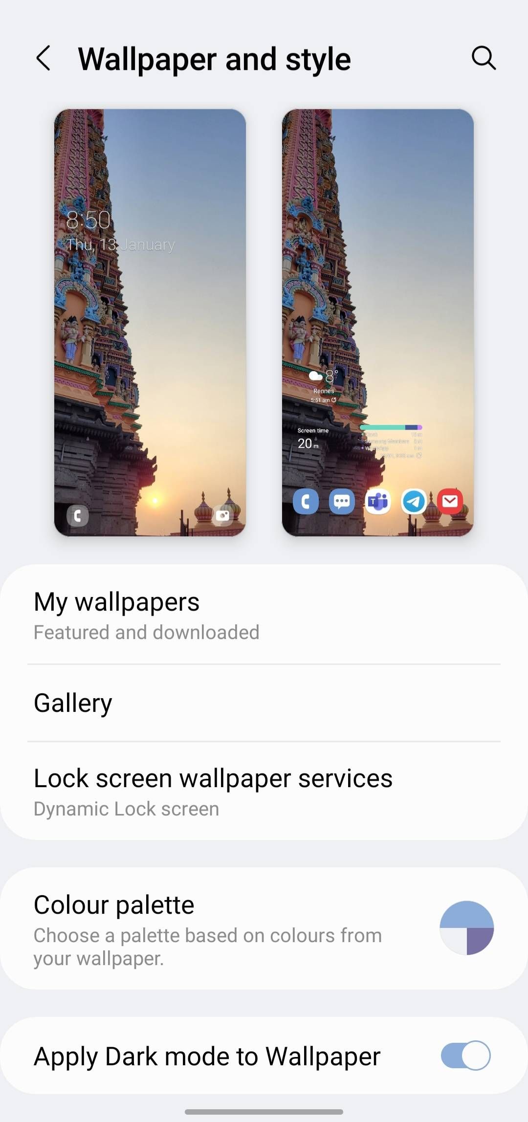 Please share your wallpaper and color palette - Samsung Members