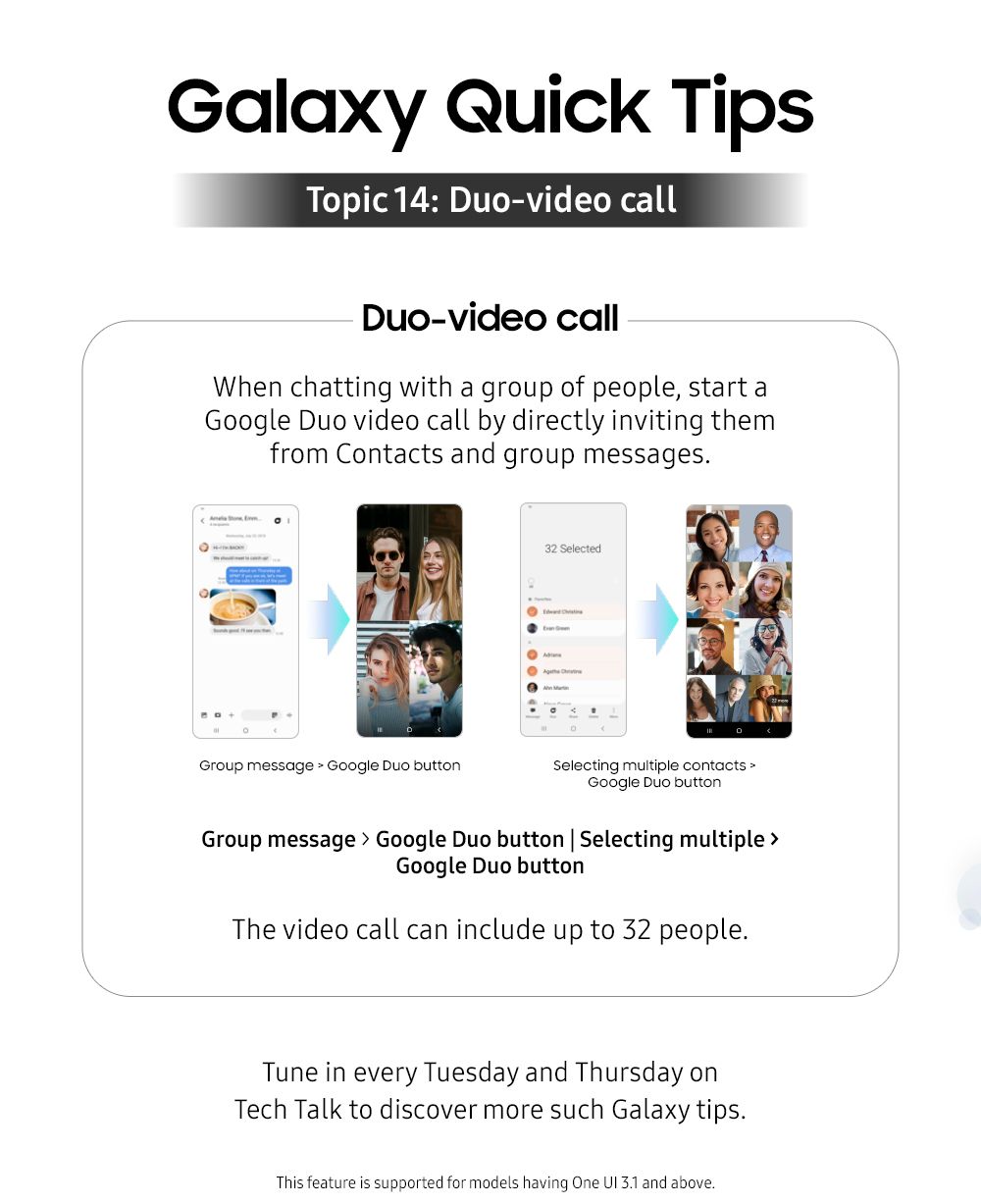 Galaxy Quick Tips Topic 14- Duo-video call - Samsung Members