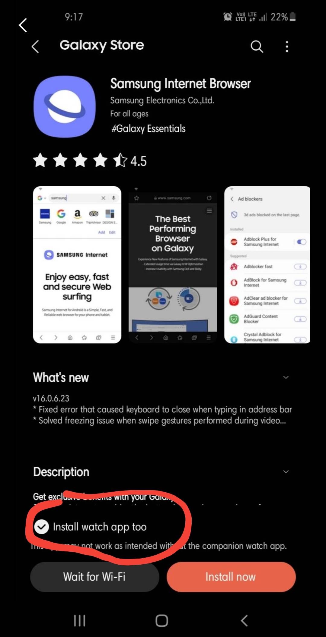 Solved: I can't install Samsung internet browser 😩😕 - Samsung Members