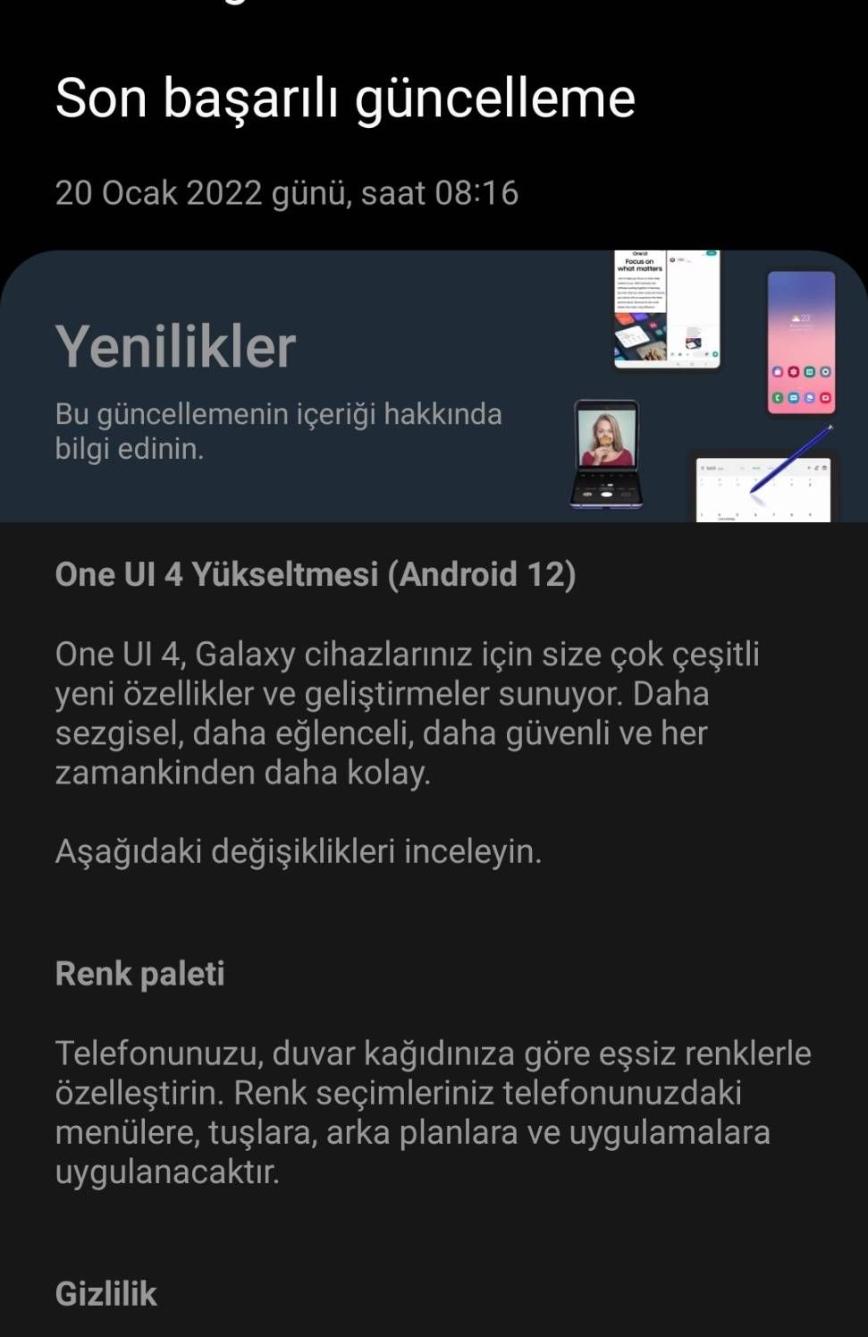 S20 Plus One UI 4 Geldi - Samsung Members
