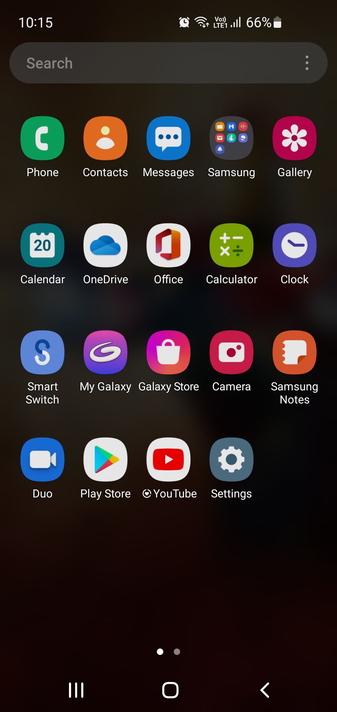 Black background (in dark mode) in app screen afte... - Samsung Members