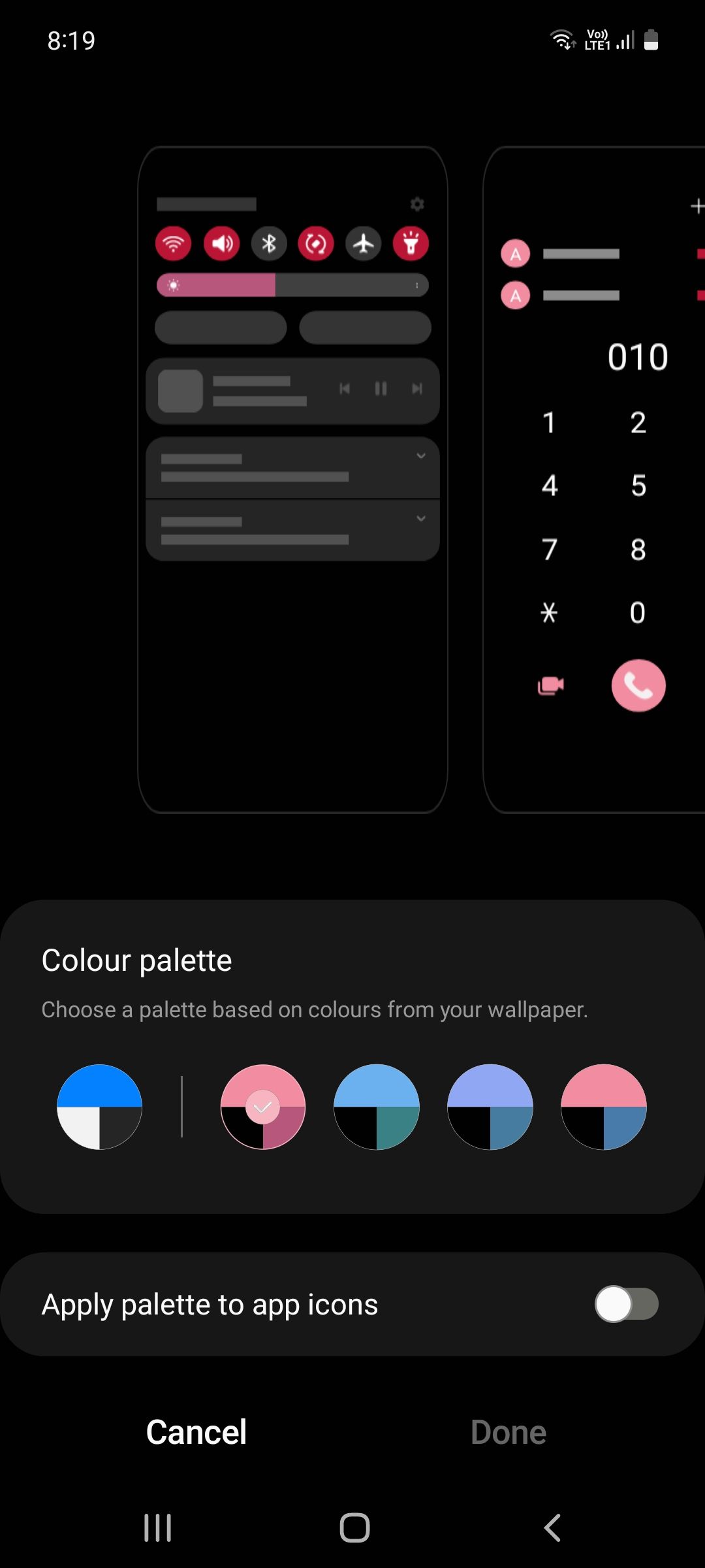 Color palette - Samsung Members