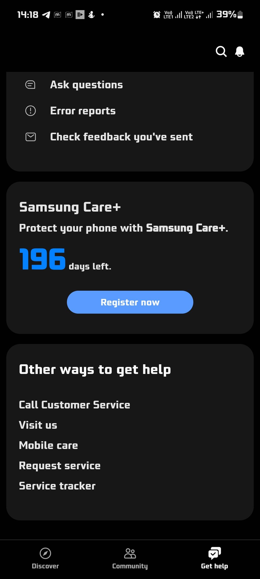 Samsung care plus? - Samsung Members