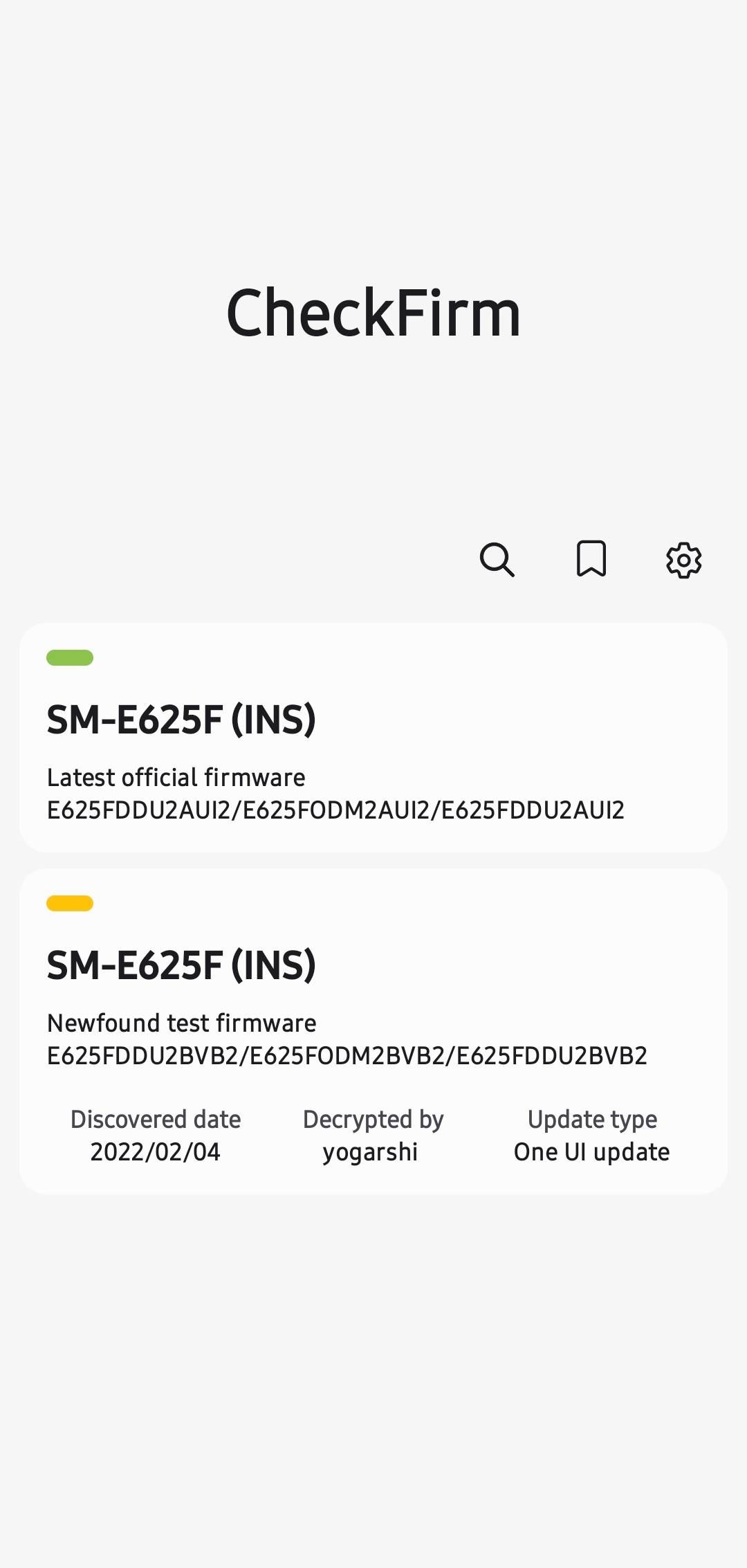 new minor update testing f62 - Samsung Members