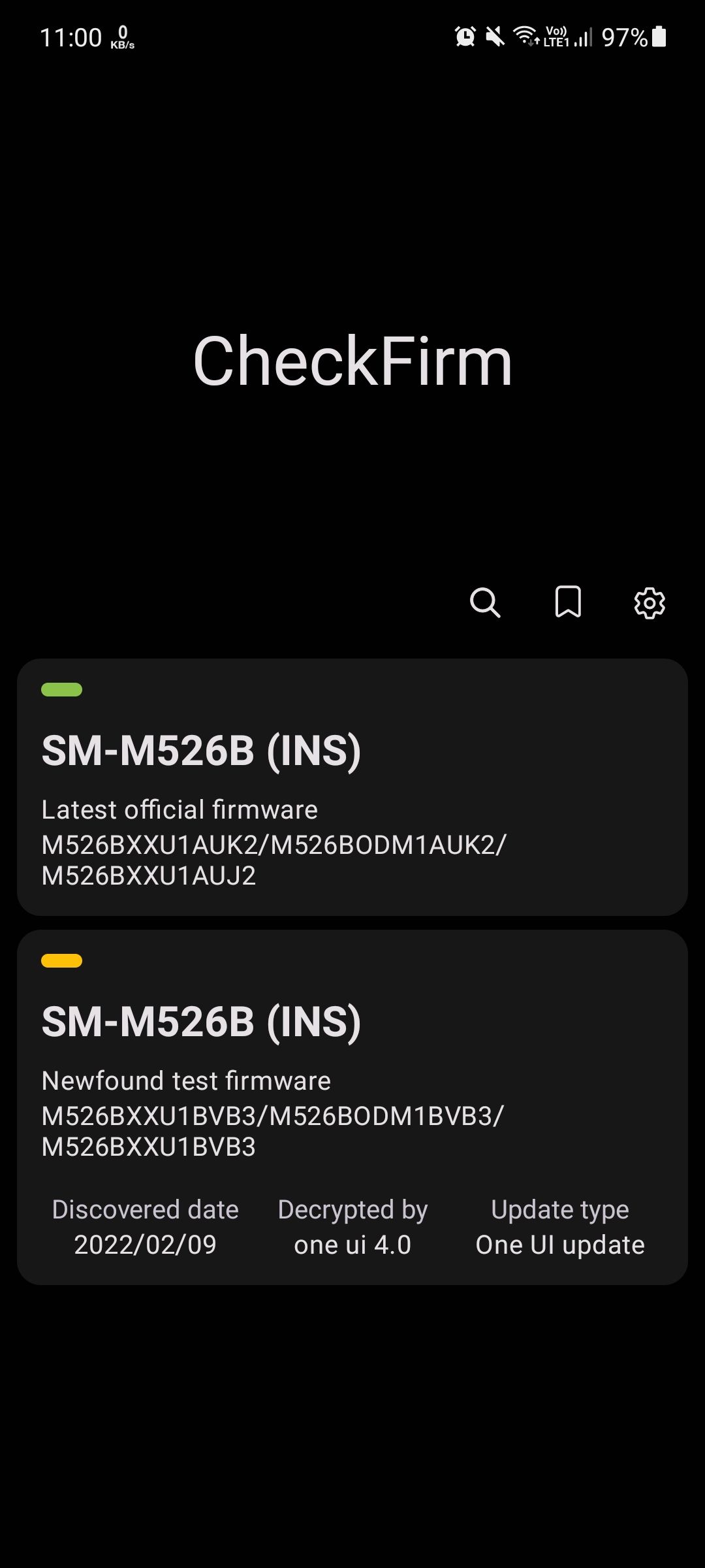 For M52 5G One UI 4.0 Android 12 under testing. - Samsung Members