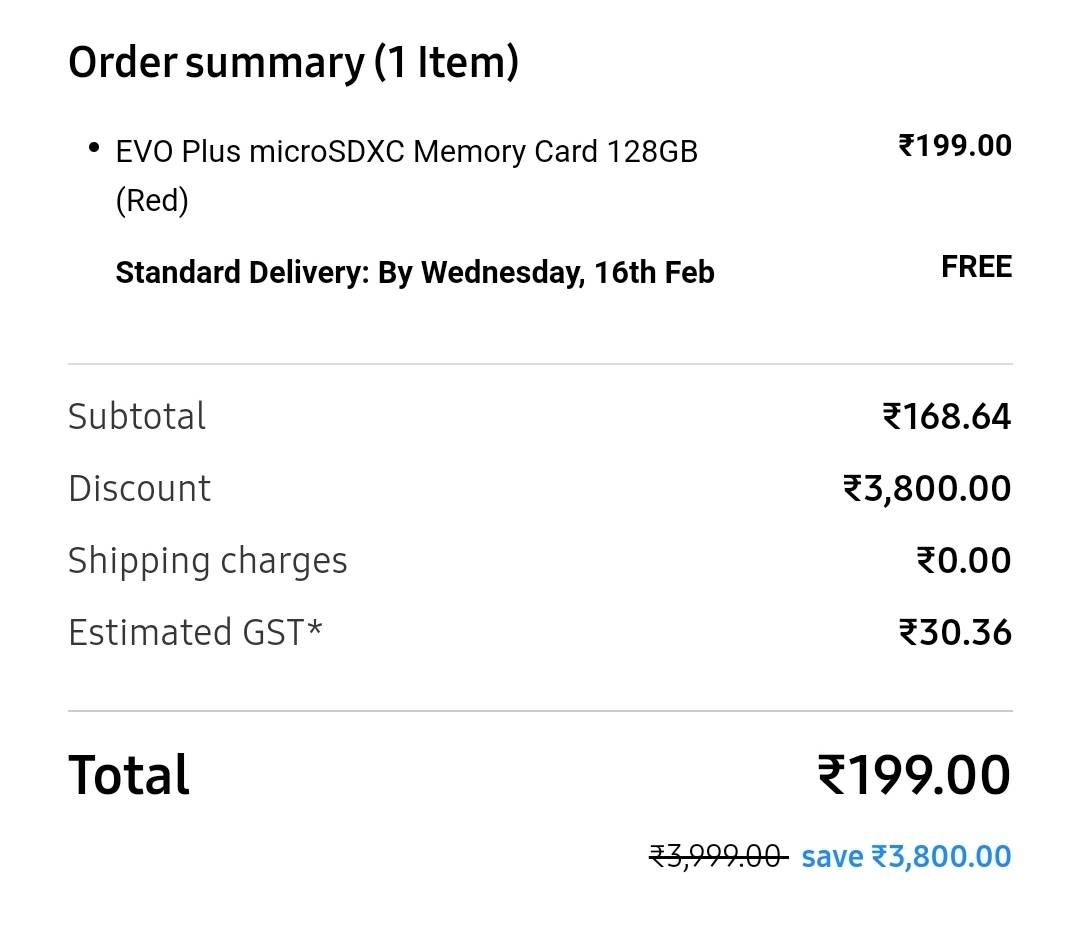 Solved: Bought a memory card using Samsung voucher - Samsung Members