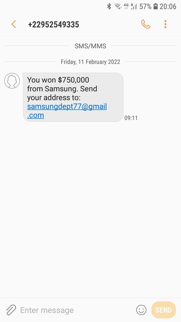 Scam - Samsung Members