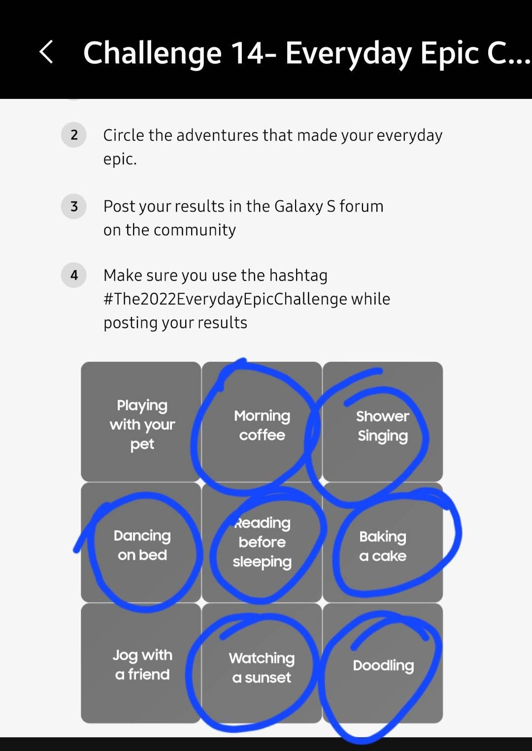 Challenge - Samsung Members