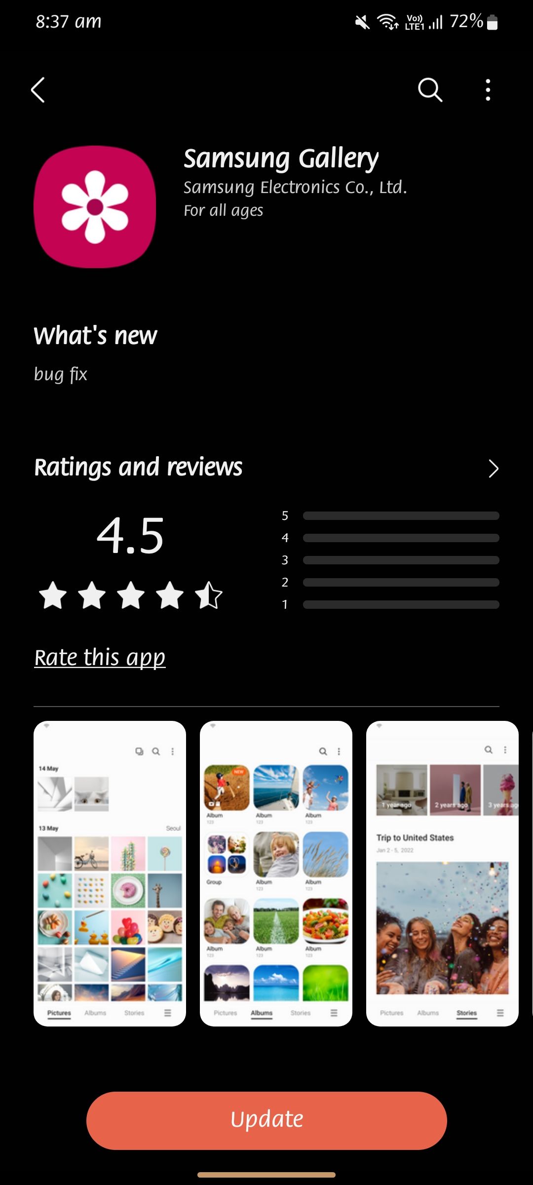 Samsung gallery app update - Samsung Members