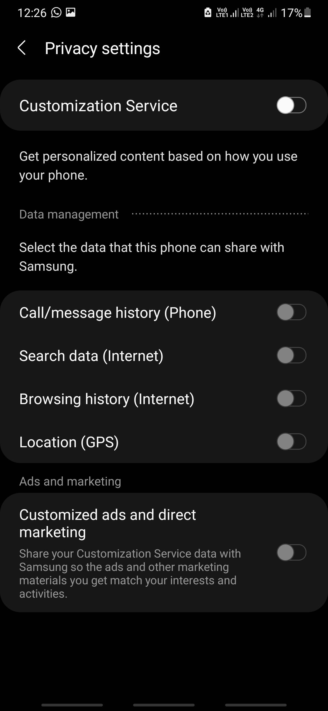 Customization service - Samsung Members